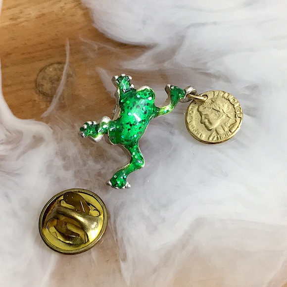 Hand Crafted | Jewelry | Enamel Frog Tie Tac Pin | Poshmark